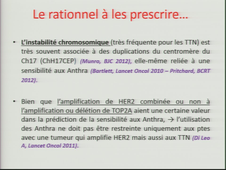 Quelle chimiothérapie adjuvante pour les Triples Négatifs